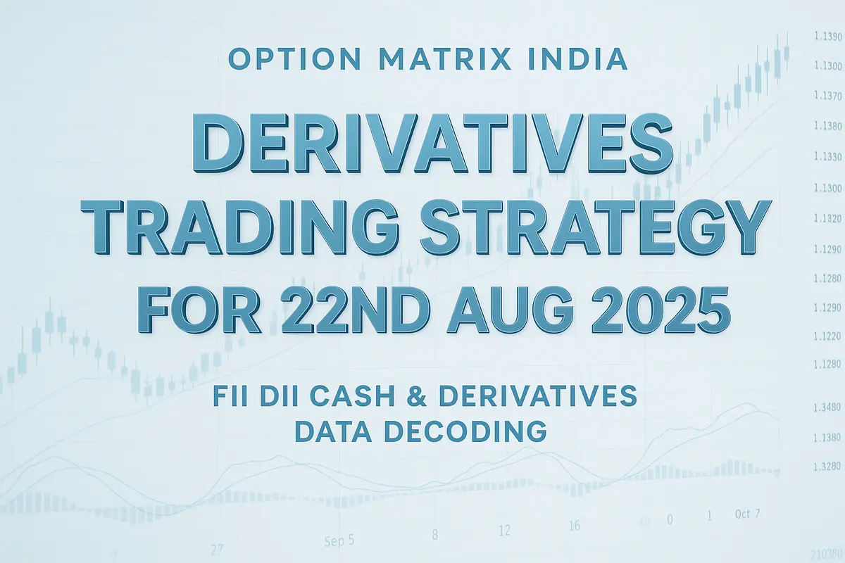 Derivatives Trading Strategy for 22 Aug 2025 : Nifty & Bank Nifty